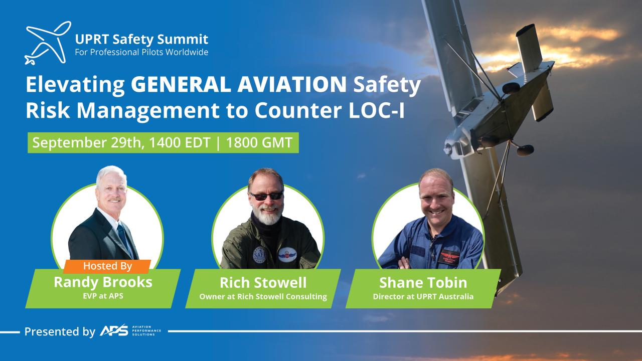 Advanced Flight Training Organisation, APS, to Hold a Live Global UPRT ...